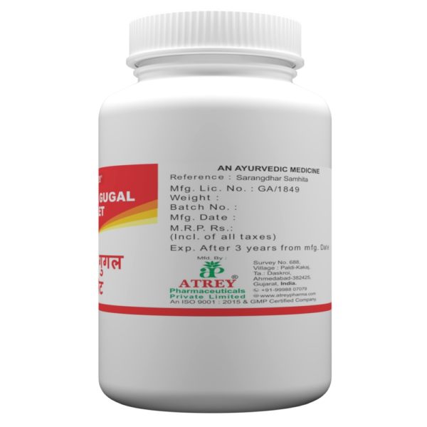 Gugal Tablets – Atrey Pharmaceuticals Private Limited.